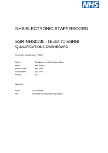 ESR Hub Search - ESR Hub - NHS Electronic Staff Record
